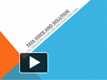 Tata Leased Line, MPLS-VPN, PRI-SIP | Price/Tariff Plans presentation ...