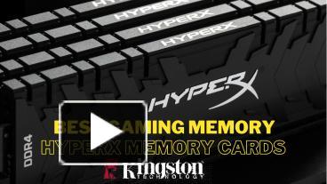 Best Gaming Memory - Hyperx Memory Cards presentation | free to download