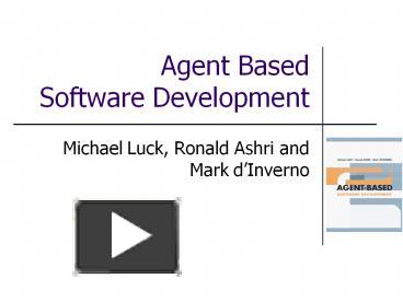 PPT – Agent Based Software Development PowerPoint presentation | free ...