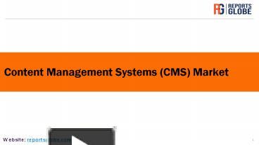 Global Content Management Systems (CMS) Market presentation | free to ...