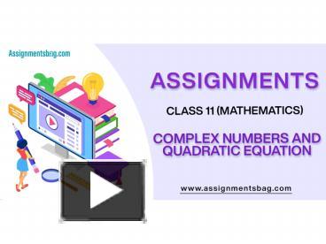 Complex Numbers Class 11 Worksheet PDF Photo Slideshow | free to ...