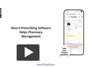 PPT – How E-Prescribing Software Helps Pharmacy Management PowerPoint ...
