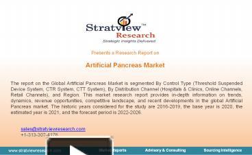 PPT – Artificial Pancreas Market, Dynamics, Market Analysis, Industry ...