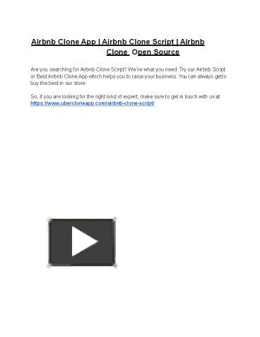 PPT – Airbnb Clone App | Airbnb Clone Script | Airbnb Clone Open Source ...