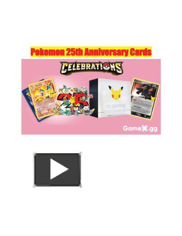 PPT – Pokemon 25th Anniversary Cards PowerPoint presentation | free to ...