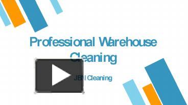 Professional Warehouse Cleaning Services presentation | free to download
