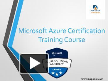 Microsoft Azure Certification Training Course Microsoft Azure ...