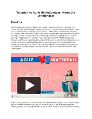 Waterfall vs Agile Methodologies: Know the Differences! presentation ...