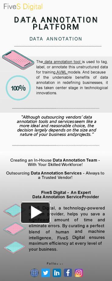 Data Annotation Platform - Fivesdigital presentation | free to download