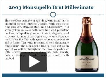 Italian Sparkling Wine presentation | free to download