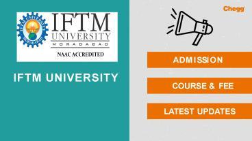 PPT – IFTM University - [IFTM], Moradabad PowerPoint presentation ...