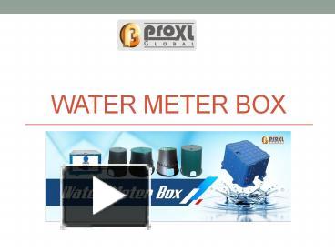 The Water Meter box presentation | free to download