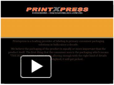 PPT – Printxpress PowerPoint presentation | free to download - id ...