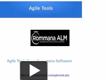 Agile Tools presentation | free to download