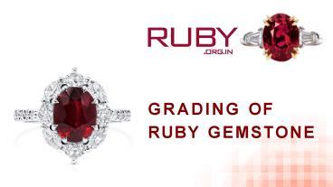 PPT – Grading Of Ruby Gemstone PowerPoint presentation | free to ...