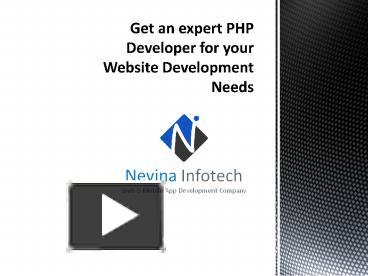 PPT – Get an expert PHP developer for your website development needs ...