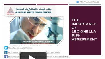 PPT – The importance of legionella risk assessment PowerPoint ...