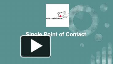 Single Point of Contact presentation | free to download