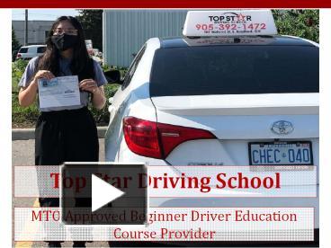PPT – Private Driving Lessons by MTO certified driving school Beeton ...