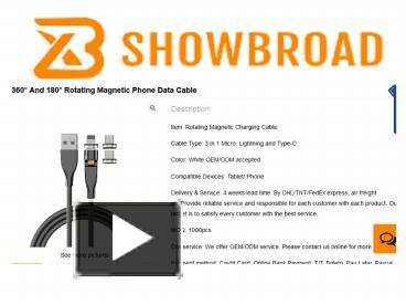 3 in 1 usb data and charging cable presentation | free to download