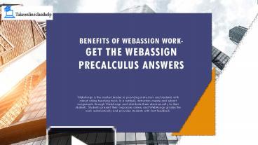PPT – Benefits Of WebAssign Work- Get The WebAssign Precalculus Answers ...