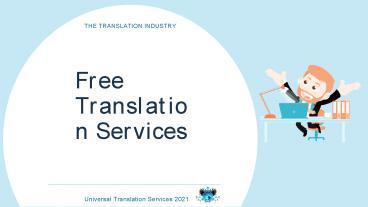 Free Translation Service presentation | free to download