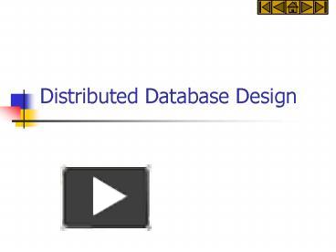 Distributed Database Design presentation | free to view