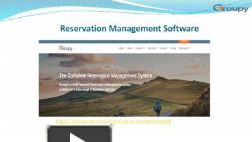PPT – Reservation Management Software PowerPoint presentation | free to ...