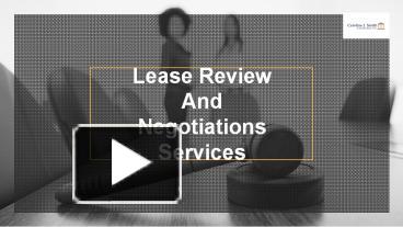 PPT – Lease Review And Negotiations Services PowerPoint presentation ...
