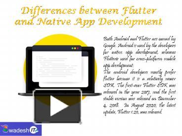 Flutter for android developers presentation | free to download