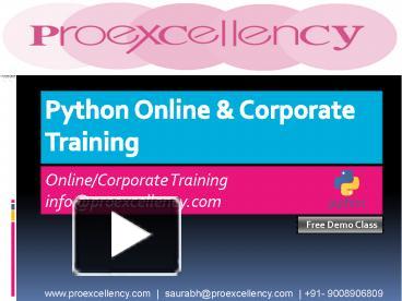 Python training presentation | free to download