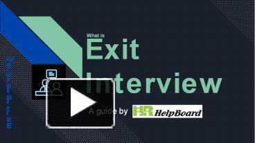 Exit Interview (1) presentation | free to download