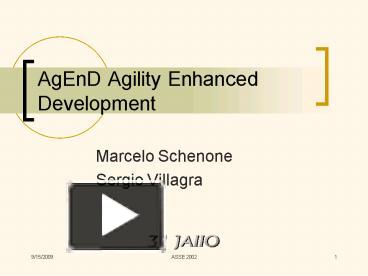 PPT – AgEnD Agility Enhanced Development PowerPoint presentation | free ...