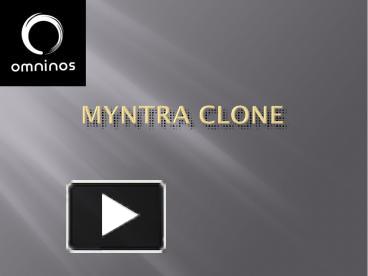 Myntra Clone presentation | free to download