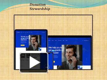 PPT – Donation Stewardship PowerPoint presentation | free to download ...