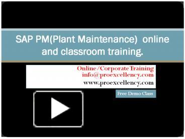 SAP PM training online presentation | free to download