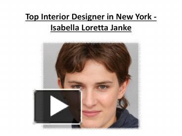 Top Interior Designer in New York - Isabella Loretta Janke presentation ...