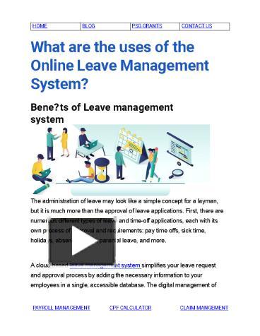 Benefits Of Leave Management System presentation | free to download