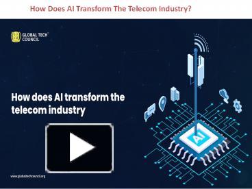 How Does AI Transform The Telecom Industry? presentation | free to download