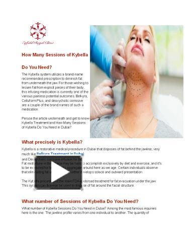 How Many Sessions of Kybella Do You Need presentation | free to download