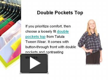 PPT – Double Pockets Top PowerPoint presentation | free to download ...