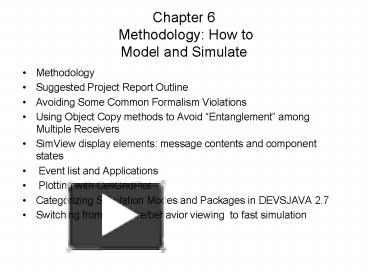 Chapter 6 Methodology: How to Model and Simulate presentation | free to ...