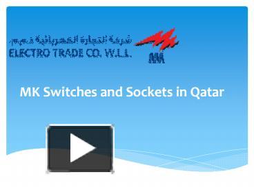 MK Switches and Sockets presentation | free to download
