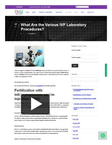 What Are the Various IVF Laboratory Procedures? presentation | free to ...