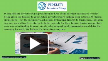 Loan For Small Business | fidelityinvestorsgroup.com | Fidelity ...