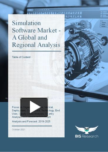 PPT – Simulation Software Market PowerPoint presentation | free to ...