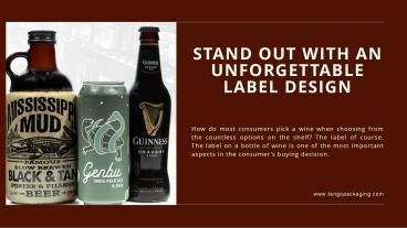 PPT – Stand out with an unforgettable lable design PowerPoint ...