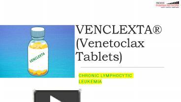 PPT – Venclexta 100 mg: Therapy for CLL/SLL & AML PowerPoint ...