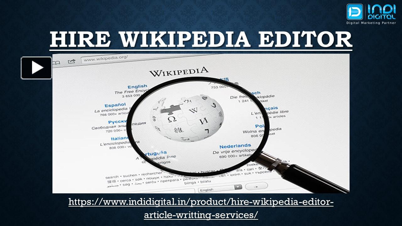 PPT – Find the best Wikipedia editor PowerPoint presentation | free to ...