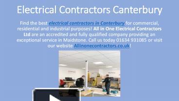 PPT – Electrical Contractors Canterbury PowerPoint presentation | free ...